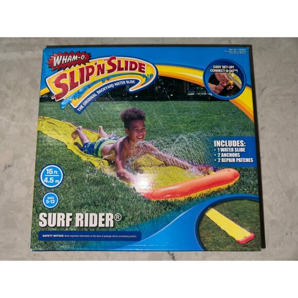 Water Slides For Kids Backyard Wham-O Slip 'N Slide Surf Rider Double ...